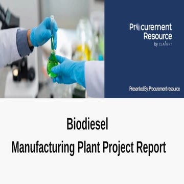 Biodiesel Manufacturing Plant Project Report | PDF