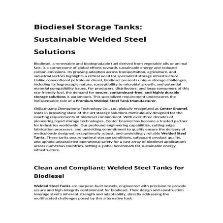 Biodiesel Storage Tanks Sustainable Welded Steel Solutions.docx