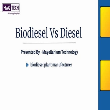 Biodiesel Vs Diesel complete.pdf by Magtech TM | PDF