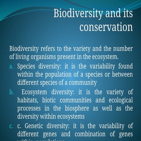 biodiv-ppt.pptx on environmental science project | PPT