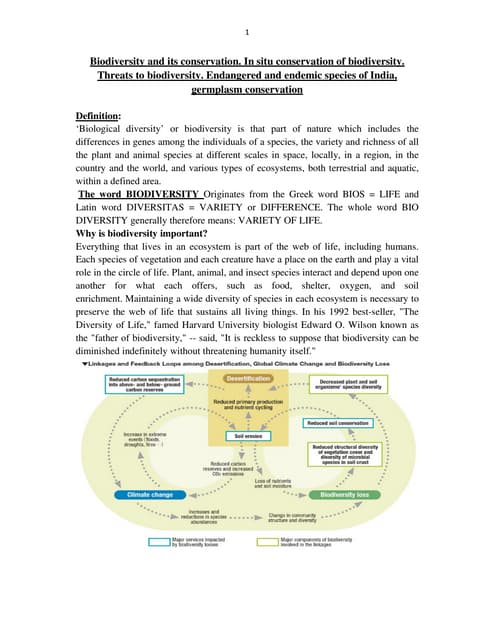Biodiversity Pamphlet.pdf discussing the biodiversity of the world | PPT