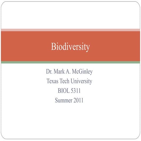 Introduction to Biodiversity | PPT