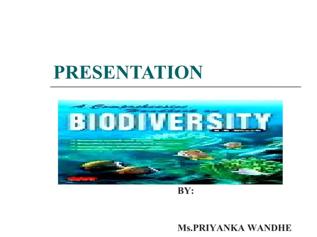 Biodiversity & Conservation | PPT