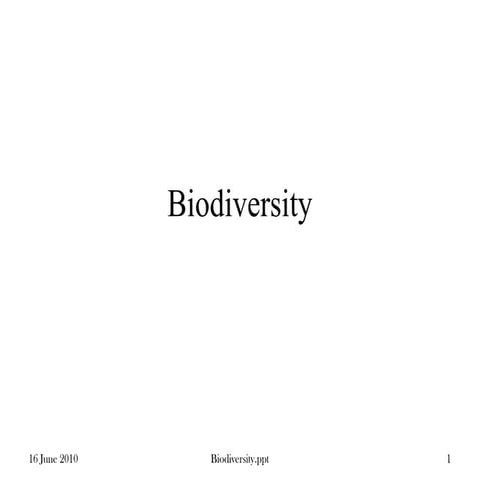 Biodiversity | PPT