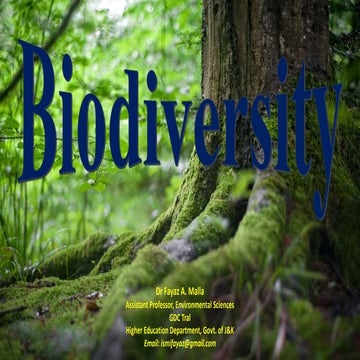 Biodiversity | PPTX | Biological Sciences | Science