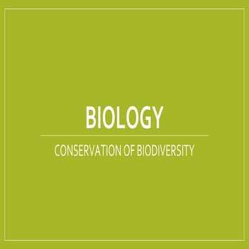 Conservation of Biodiversity | PPTX | Zoos & Aquariums | Attractions