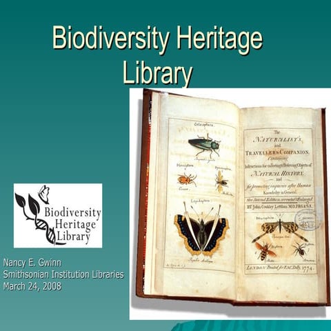 The Biodiversity Heritage Library (BHL) Project | PPT