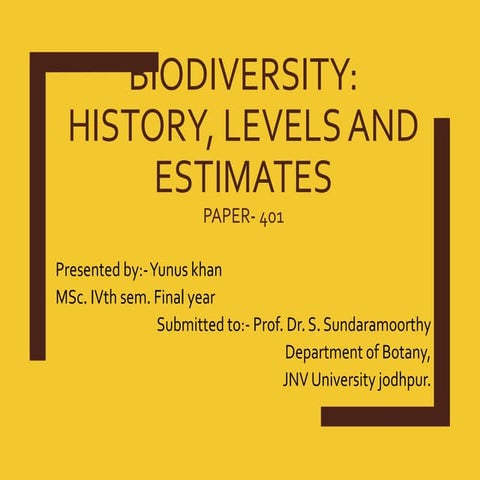PPT OF BIODIVERSITY | PPT