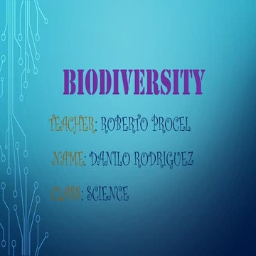 Biodiversity Science Pps