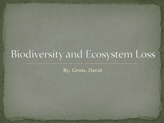 Biodiversity | PPT