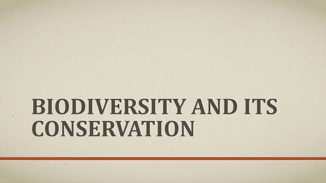 Biodiversity | PPTX