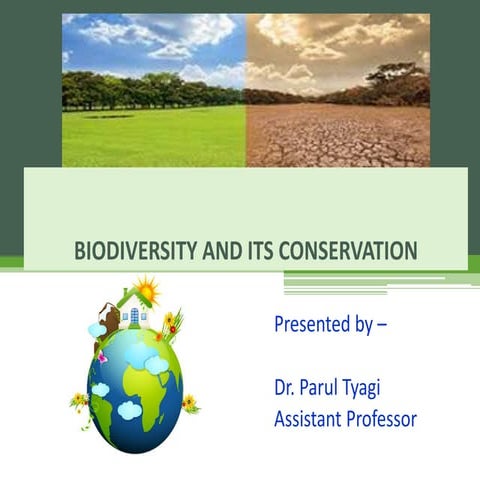 Biodiversity and its conservation | PDF