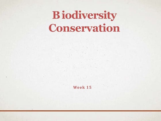 Biodiversity and its conservation | PPTX | Zoos & Aquariums | Attractions