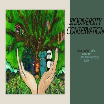 Biodiversity and its conservation | PPTX