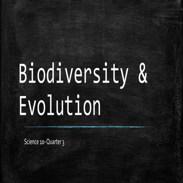 Biodiversity & Evolution.pptx
