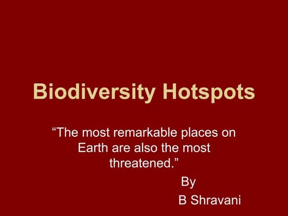 Biodiversity | PPTX