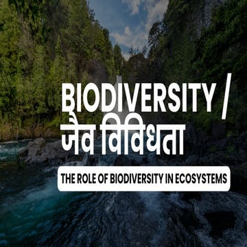 Biodiversity in Ecosystems by Maxwell Sir | PDF