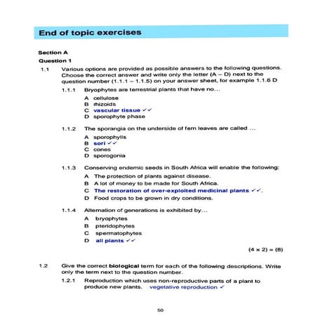 Biodiversity Of Plants Memo14 Jun 2023 1 1 Pdf