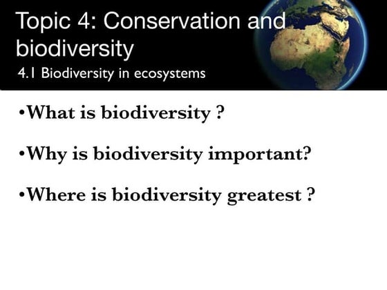 PPT OF BIODIVERSITY | PPT | Geography | Science