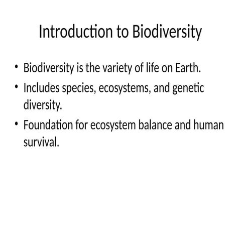 Biodiversity loss_Precise__Presentation. | PPTX