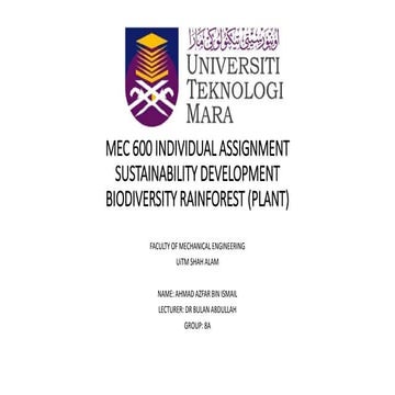 Biodiversity rainforest (plant) | PPTX