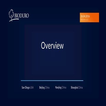 BioDuro Overview | PPT