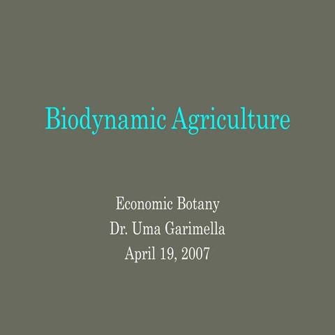Biodynamic Agriculture Presentation.ppt