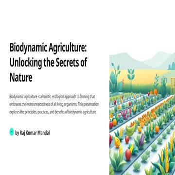 Biodynamic Agriculture Unlocking the Secrets of Nature on Slideshare by ...