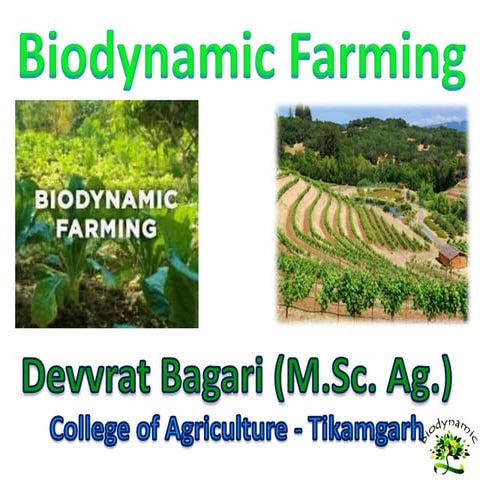 Biodynamic farming | PPTX