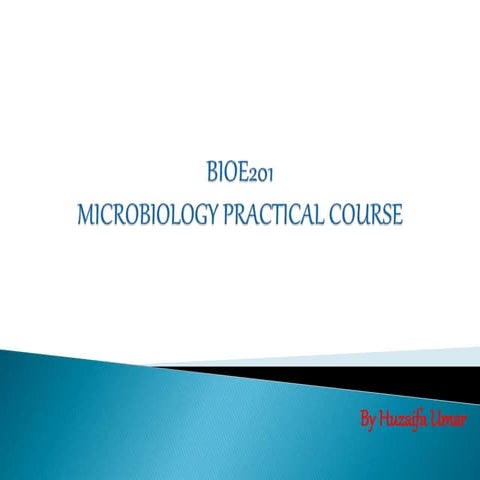 Bioe201 microbiology practical | PPTX | First Aid | Injuries