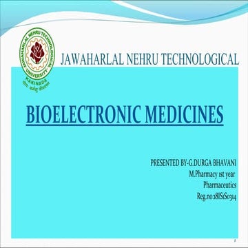 Bioelectronic medicines | PPT