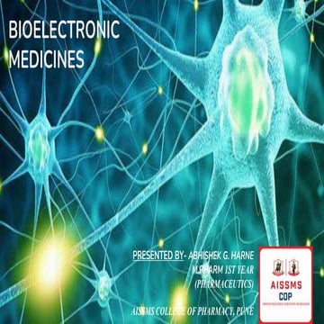 Bioelectronic medicines | PPTX