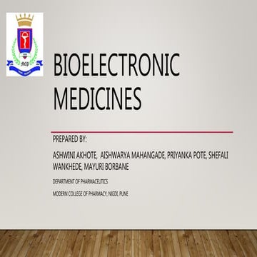 Bioelectronic medicines ppt (2) | PPTX