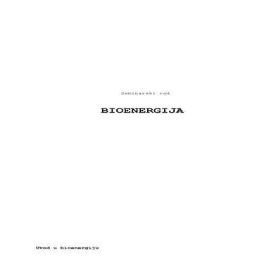 Bioenergija | DOC