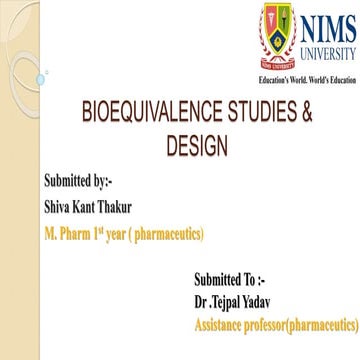 BIOEQUIVALENCE STUDIES.pptx