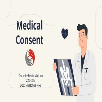 Consent in Medical Practice | PPTX