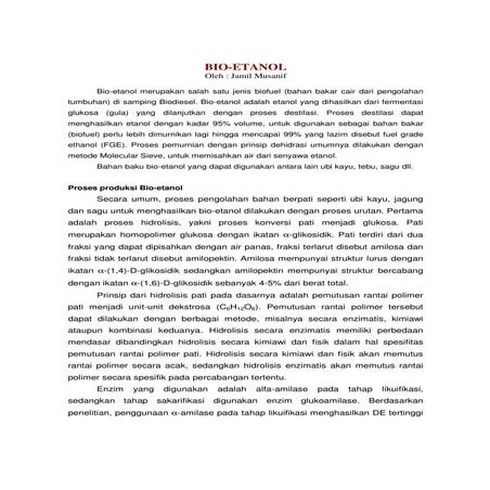 Bioethanol | PDF