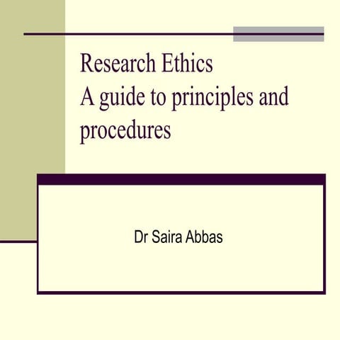 Research Bioethics - Principles and Procedure.ppt