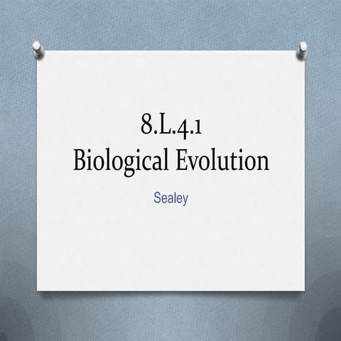 Bio evolution | PPTX