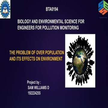 Overpopulation effect on environment | PPTX