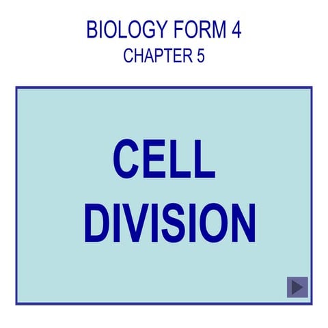 Bio f4 chap_5_cell_division | PPT