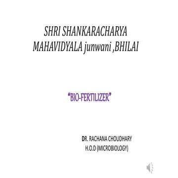 Biofertilizer | PPTX