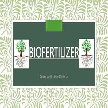 biofertilizer.ppt(introduction,types,uses) | PPTX
