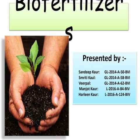 Biofertilizers | PPTX