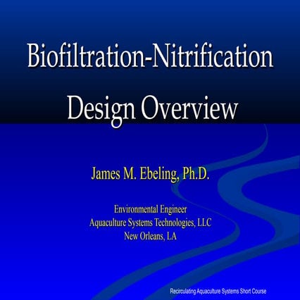 Biofiltration nitrification design overview | PPT