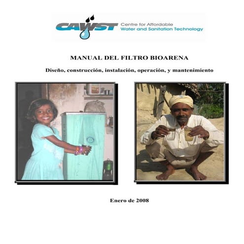 Biofiltro de arena cawst | PDF