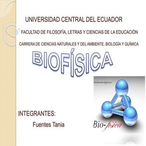 Biofisica | PPTX