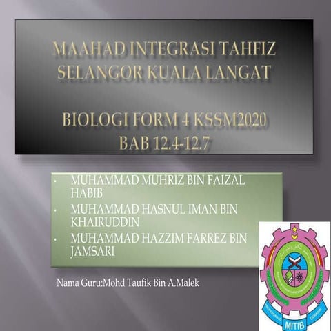 Bio form 4 | PPTX
