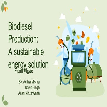 Biofuel The clean Energy from Algae.pptx