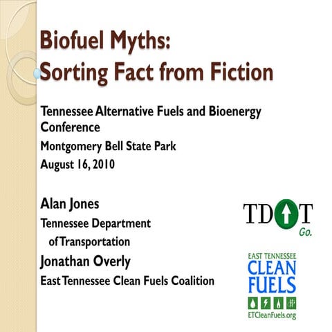 Biofuel myths presentation | PPT